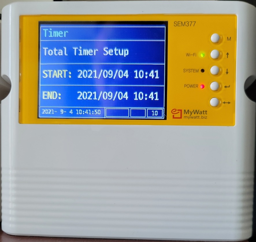 TIMER MENU